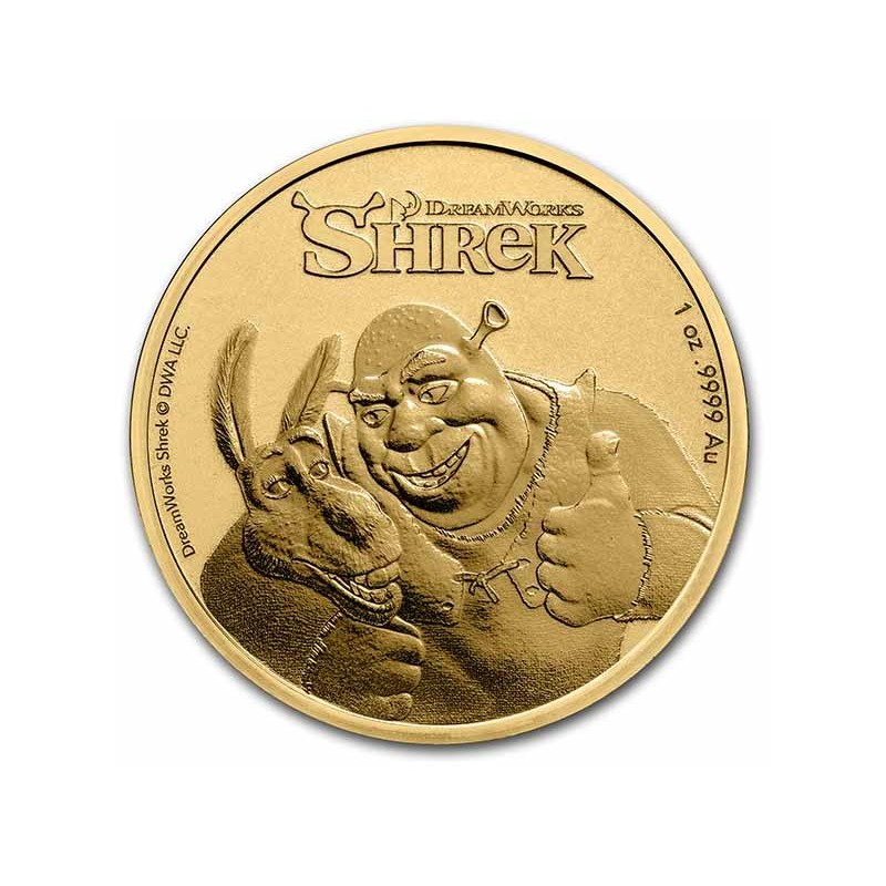 Niue 1 oz gold SHREK 2021 $250 Anniversary - GOLDSILVER.BE